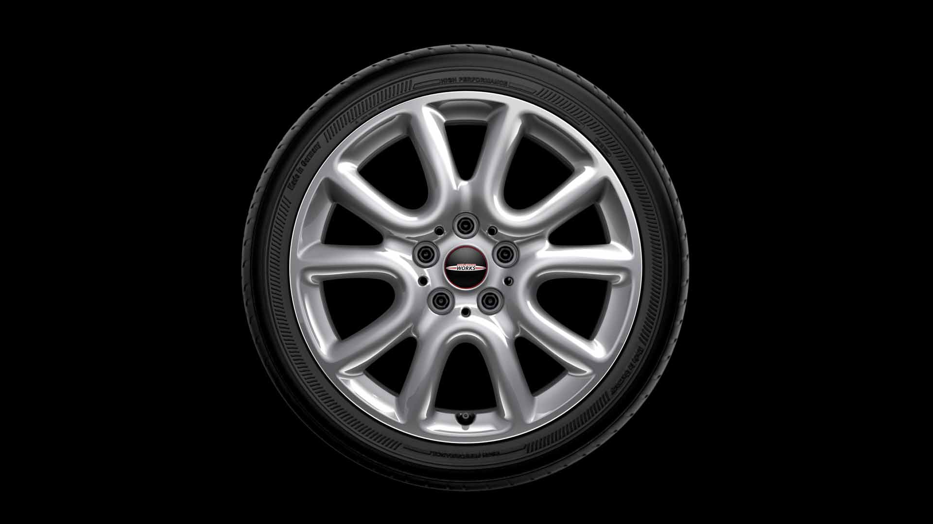 JCW light alloy wheel Race Spoke 498 in Silver