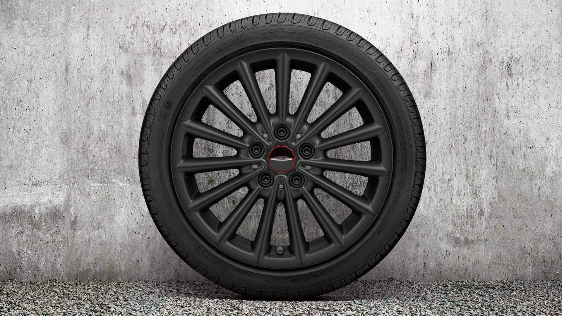 JCW light alloy wheel Multi Spoke 505 in Jet Black matt